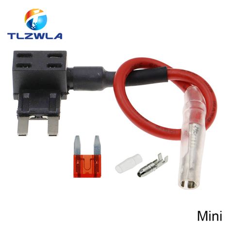 12V MINI SMALL MEDIUM Size Car Fuse Holder Add A Circuit TAP Adapter With 10A Micro Mini