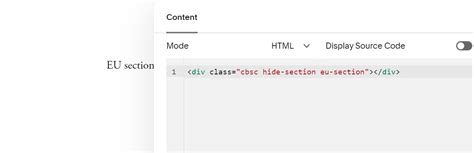 Click Button Show Corresponding Section Summary Block
