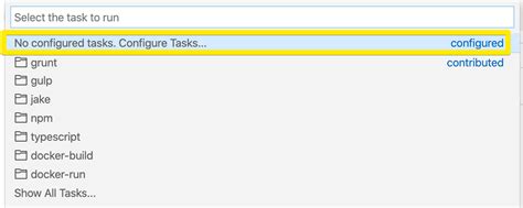 Task Quick Pick Becomes Non Responsive After Trying To Configure A Task Issue