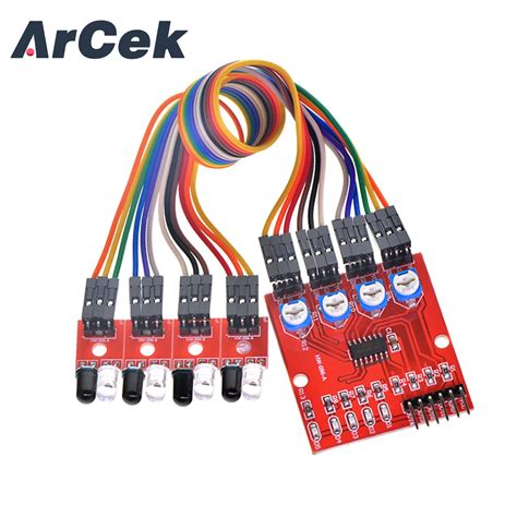 Infrarouge 4 Voies Pour Ardu37 Suivi Carburant évitement Robot 4