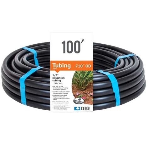 Poly Pipe Irrigation Tubing 13mm X 100m Techline Reclaimed Water