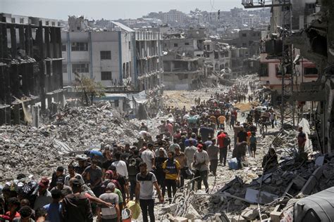 Israel Says It Has Ended Mission In Jabalya Residents Return To Rubble