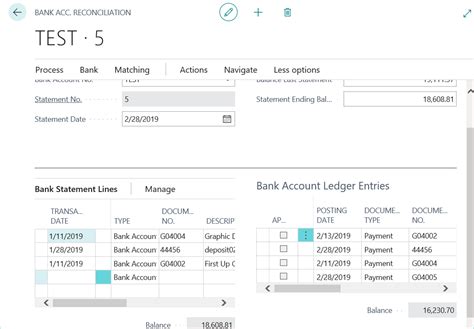 how to define a csv file to import bank statement information in dynamics 365