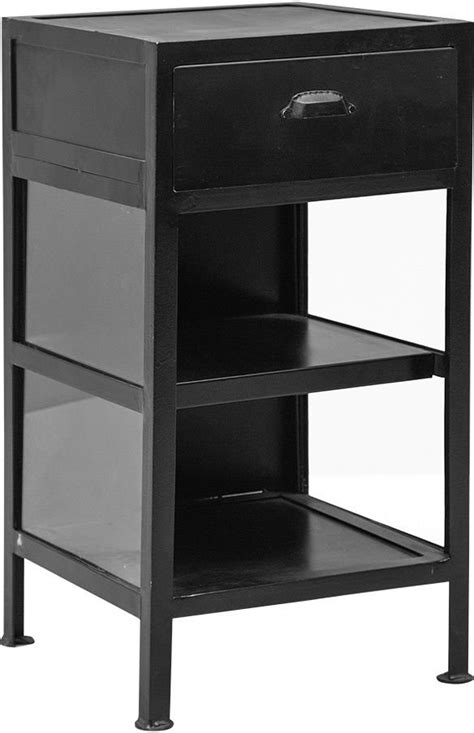 Athea Sängbord I Plåt Svart 3190 Kr