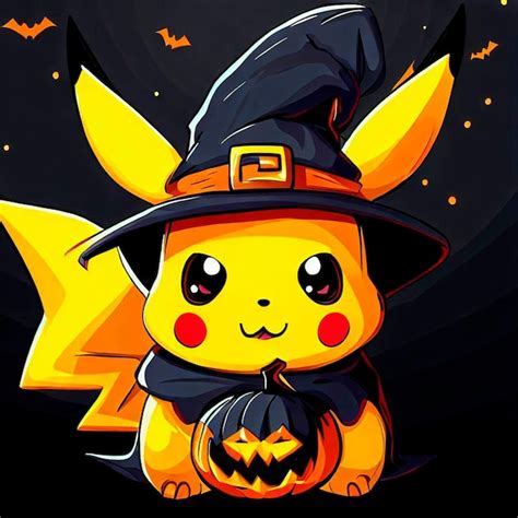 Premium Ai Image Pikachu De Halloween