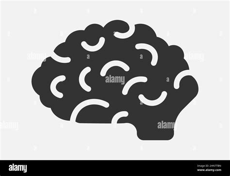 Brain Vector Icon Isolated On White Background Stock Vector Image And Art