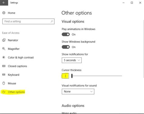 How To Reduce The Size Of Blinking Cursor Thickness Technoresult