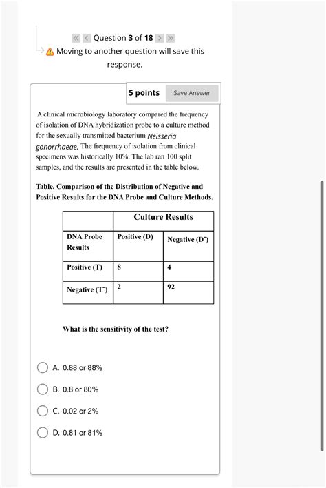 Solved Question 3 Of 18Moving To Another Question Will Save Chegg Com