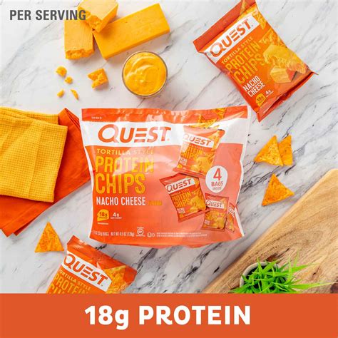 Quest Tortilla Style 18g Protein Chips Multipack Nacho Cheese Shop