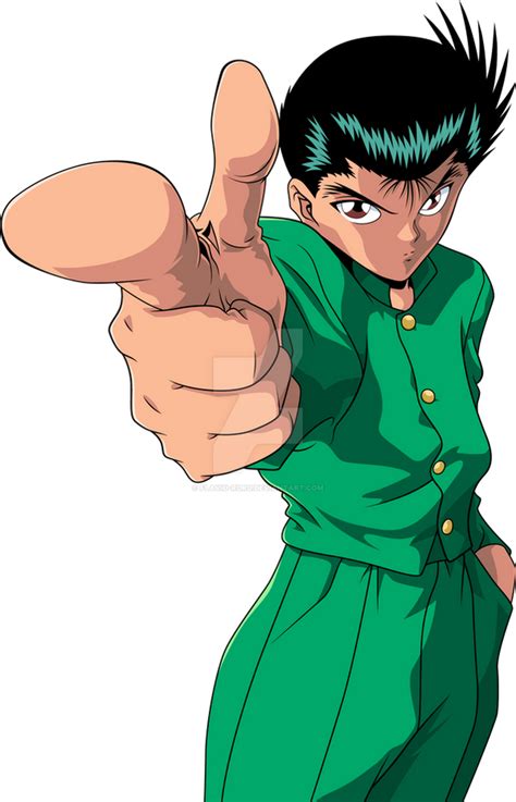 Yusuke Urameshi Vector By Flavio Ruru On Deviantart
