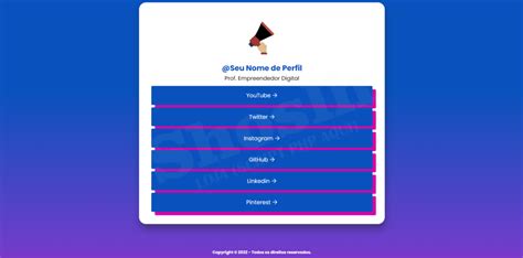 Código Fonte De Página De Colocar Links Em Redes Sociais Feito Em Html