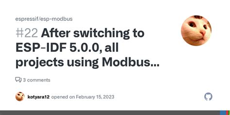 After Switching To Esp Idf 500 All Projects Using Modbus Rtu Stopped