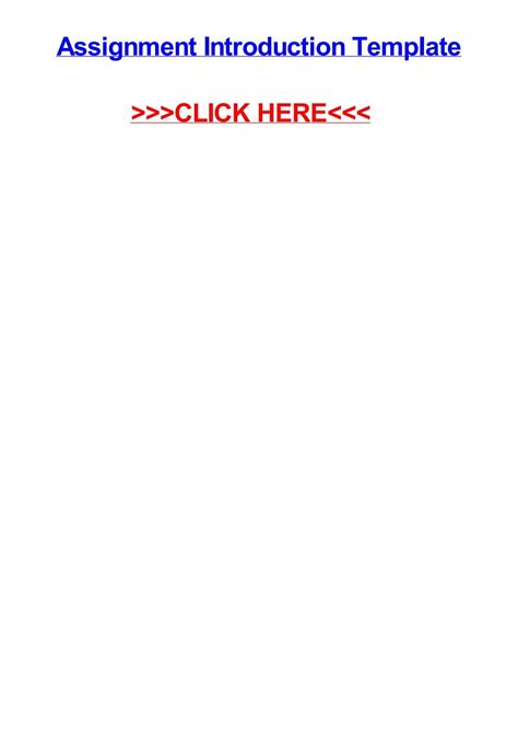 Assignment Introduction Template By Irelaytic Issuu
