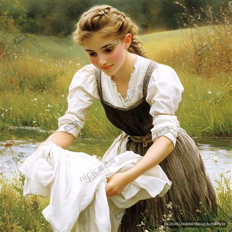 Ai创作图纯真质朴美丽姑娘 唯美人物油画 西方油画人物 欧美风情油画 唯美世界名画 欧洲民族服饰 西洋仕女 欧美人物绘画 欧洲人物画 欧美艺术西方油画 安徒生美 欧洲传统服装 西方美女手绘
