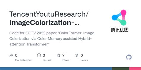 github tencentyouturesearch imagecolorization colorformer code for