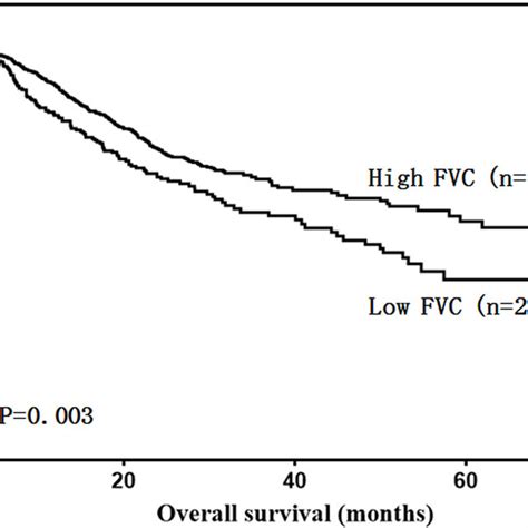 Patient Overall Survival According To Fvc Level Download Scientific