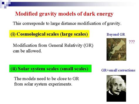 Lecture 4 Modified Gravity Models Of Dark Energy