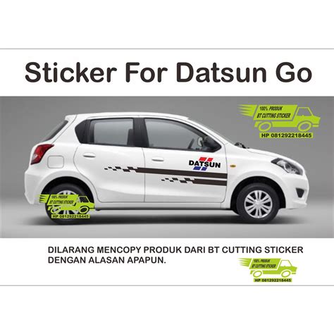 Jual Stiker Mobil Datsun Go Stiker Mobil Datsun Stiker Datsun Stiker