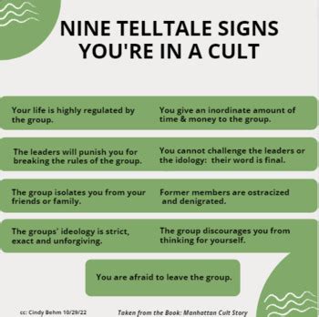How To Know If Youre In A Cult By The Teaching Girl Tpt