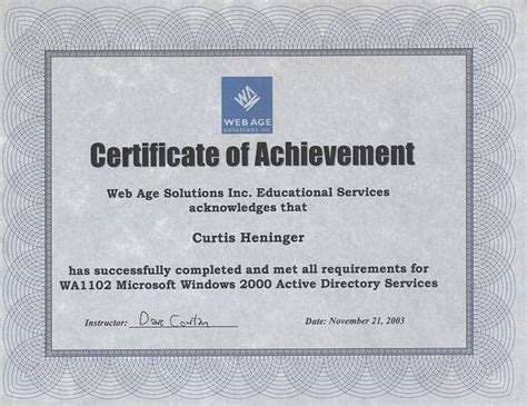 Certifications