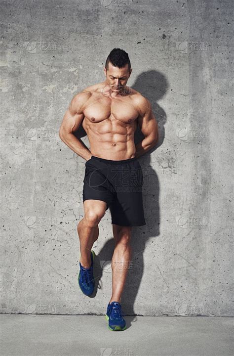 运动时装模特灰色背景特写交叉训练举重训练一个人2015年看素材 花瓣网