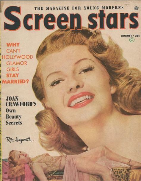 Original Vintage August 1953 Screen Stars Magazine Rita Hayworth