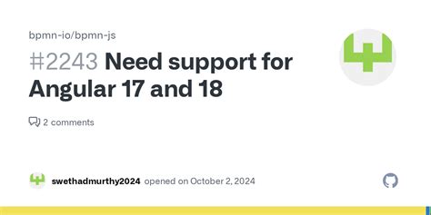 Need Support For Angular 17 And 18 · Issue 2243 · Bpmn Iobpmn Js · Github