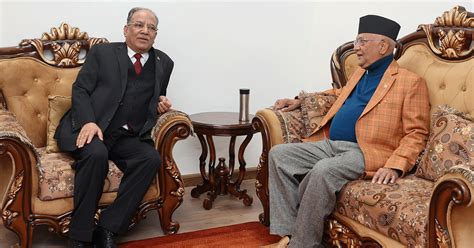 प्रधानमन्त्री दाहाल र एमाले अध्यक्ष ओलीबीच भेटवार्ता Nepal Marga