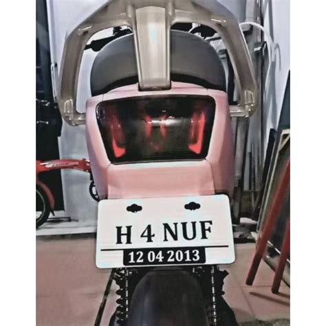 Jual Plat Nomor Sepeda Listrik Bebas Custom Nama Shopee Indonesia