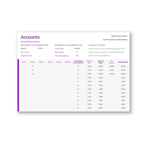 Accounts Template 01