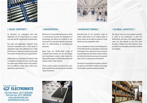 Tecnotion Iron Core And Ironless Linear Motor Series Ppt