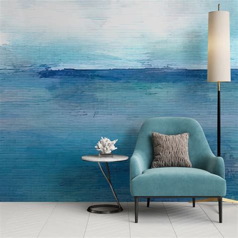 Blue And White Sea Cloud Wall Mural Feathr™ Official Site