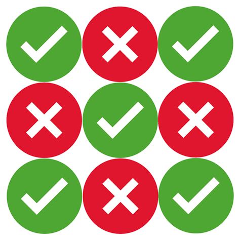 Tick And Cross Marking Stickers 30mm — Myclassroom