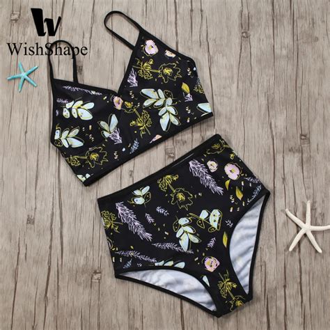Swimwear Women High Waist Bikini Brazilian 2017 Sexy Foral Print