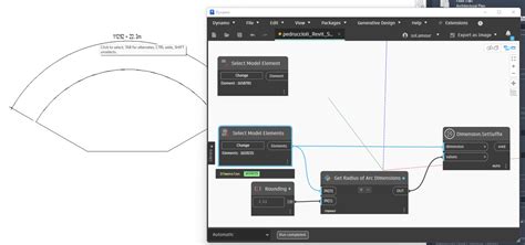 Is There A Way To Read An Arc Lenght Dimensions Radius Revit Dynamo