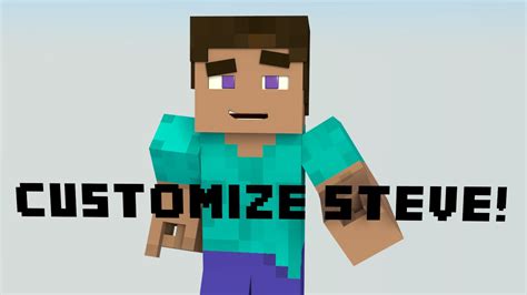 Minecraft Steve Blender Model Posterhopde