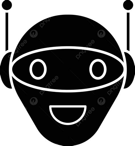 Chatbot Glyph Icon Bot Glyph Badge Vector Bot Glyph Badge PNG And Vector With Transparent