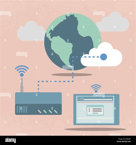 Big Data Cloud Computing Concept Flat Design Stock Vector Image And Art Alamy