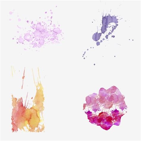 튀는 잉크 잉크 포인트 다색 음영 수채화 꽃 장식 그림자 Png 일러스트 및 벡터 에 대한 무료 다운로드 Pngtree Abstract Artwork