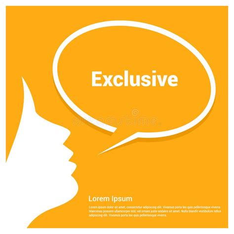 Chat Bubble Design With Exclusive Typographic Design Vector Stock Vector Illustration Of
