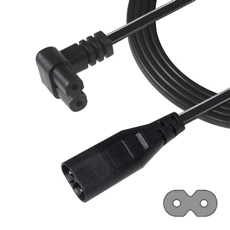 Iec Figure 8 Socket Iec C7 2 Pin 90 Degree Angle Plug Cable Extension C7 C8 Adapter Us Power