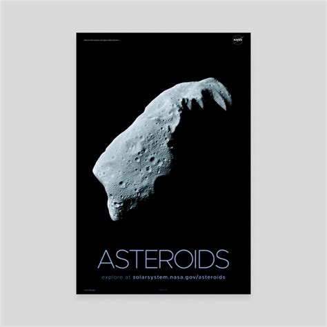 Asteroids Poster Version A An Art Canvas By Nuno Teixeira Inprnt