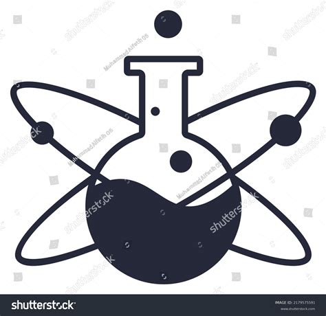 Lab Atom Symbol Vector Illustration Stock Vector Royalty Free