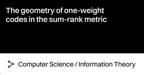 The Geometry Of One Weight Codes In The Sum Rank Metric