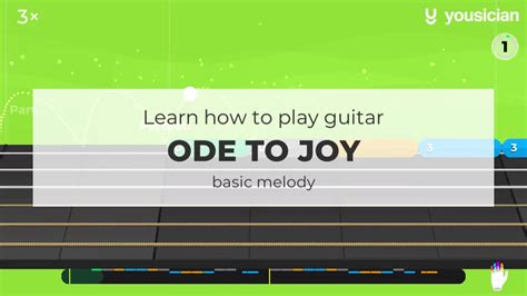 Learn How To Play Ode To Joy On Guitar Yousician