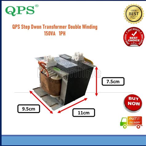 QPS Step Down Transformer Phase VA Input V Output V Shopee Malaysia
