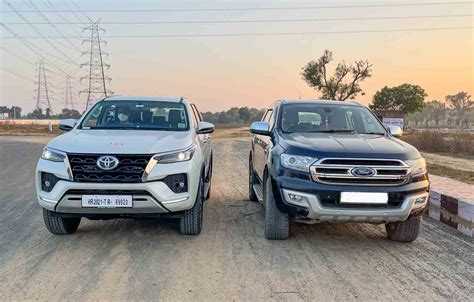 2021 Toyota Fortuner Facelift Vs Ford Endeavour Specs Comparison