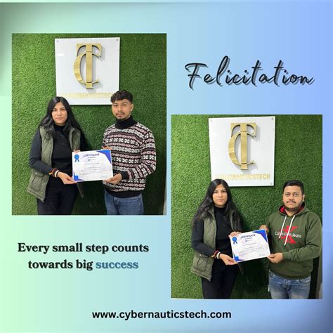 ruchika jindal on linkedin steps congrats call cybernauticstech
