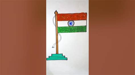Indian Flag Drawing Step By Step Howtodraw Indiaflag India Flag Ytshorts Draw Youtube