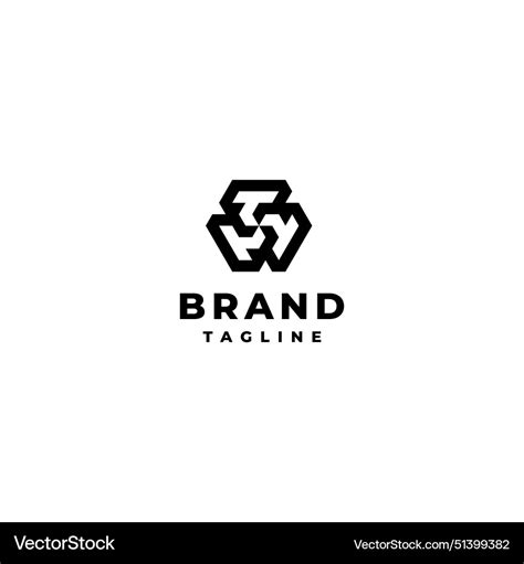 Simple Initial Letter Ttt Logo Design Royalty Free Vector